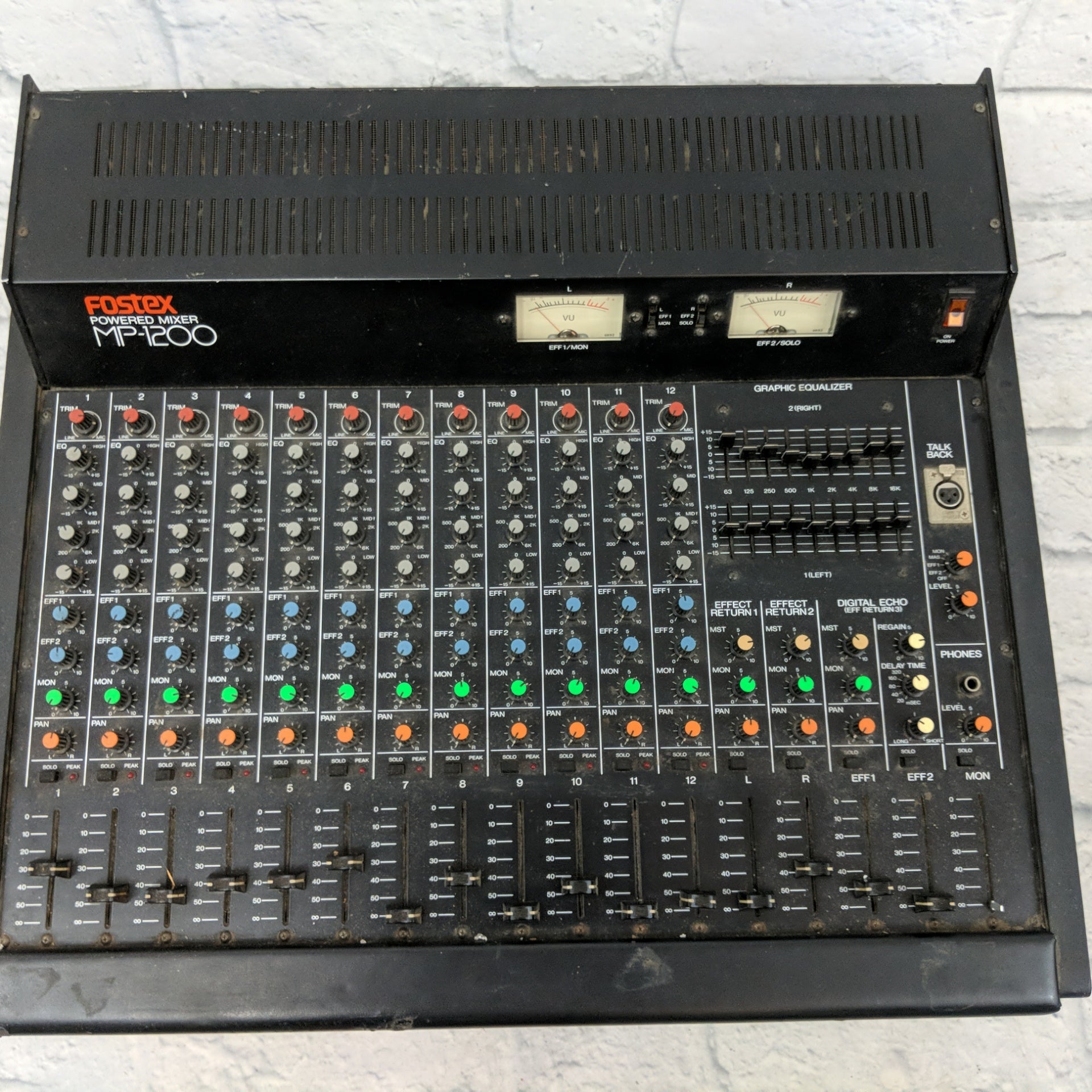 Vintage Fostex MP-1200 Powered Mixer - Evolution Music