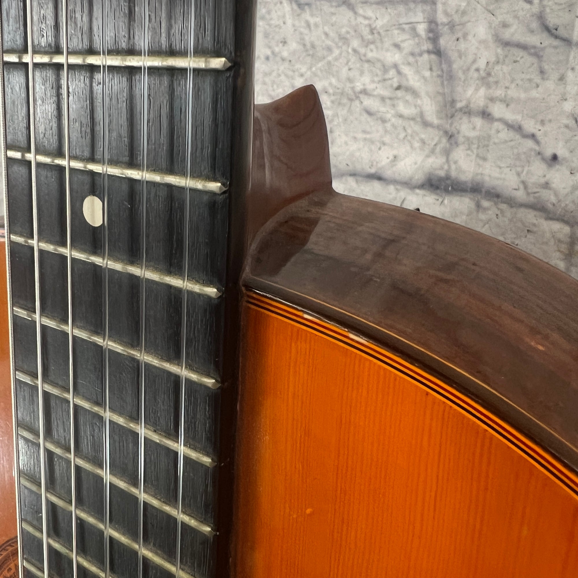 Unknown Orangish Classical Acoustic Guitar - Evolution Music