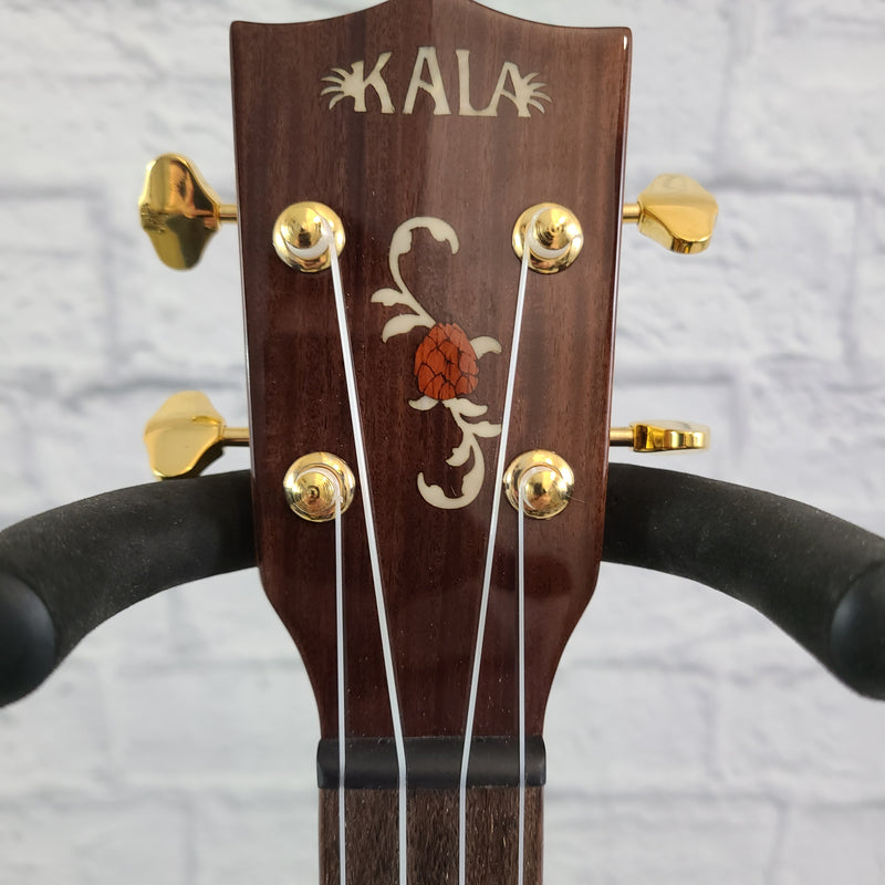 Kala KA-SMHT-SC Scallop Series Solid Mahogany Tenor Ukulele Gloss Natu ...