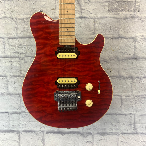 Sterling by Music Man SUB Axis AX3 Transparent Red - Evolution Music