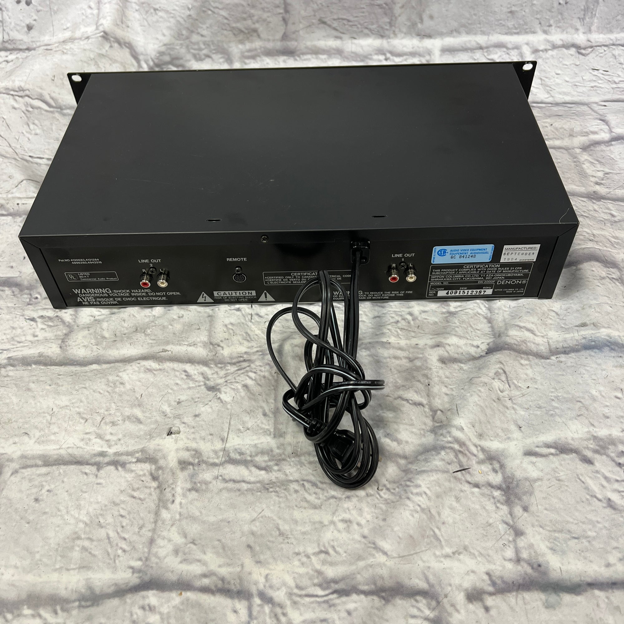 Denon DN-2000F Dual Disc Player for DJ w/ Controller - Evolution Music