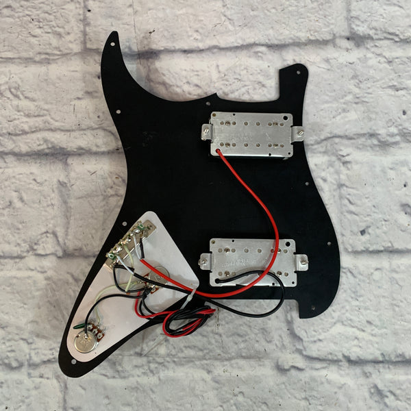 Loaded HH Strat Pickguard Black - Evolution Music