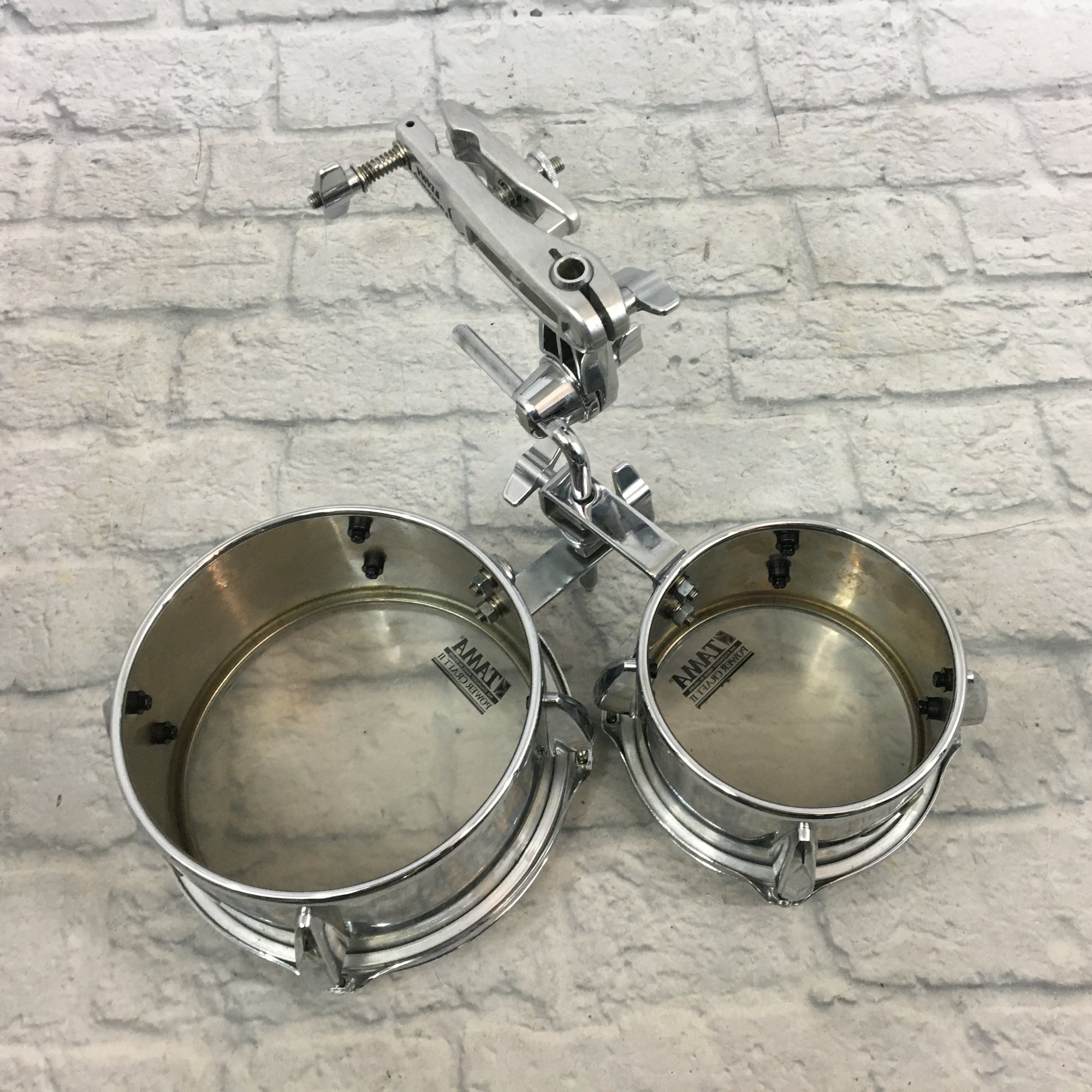 Tama Mini Steel Timbales With Rack Mount - Evolution Music