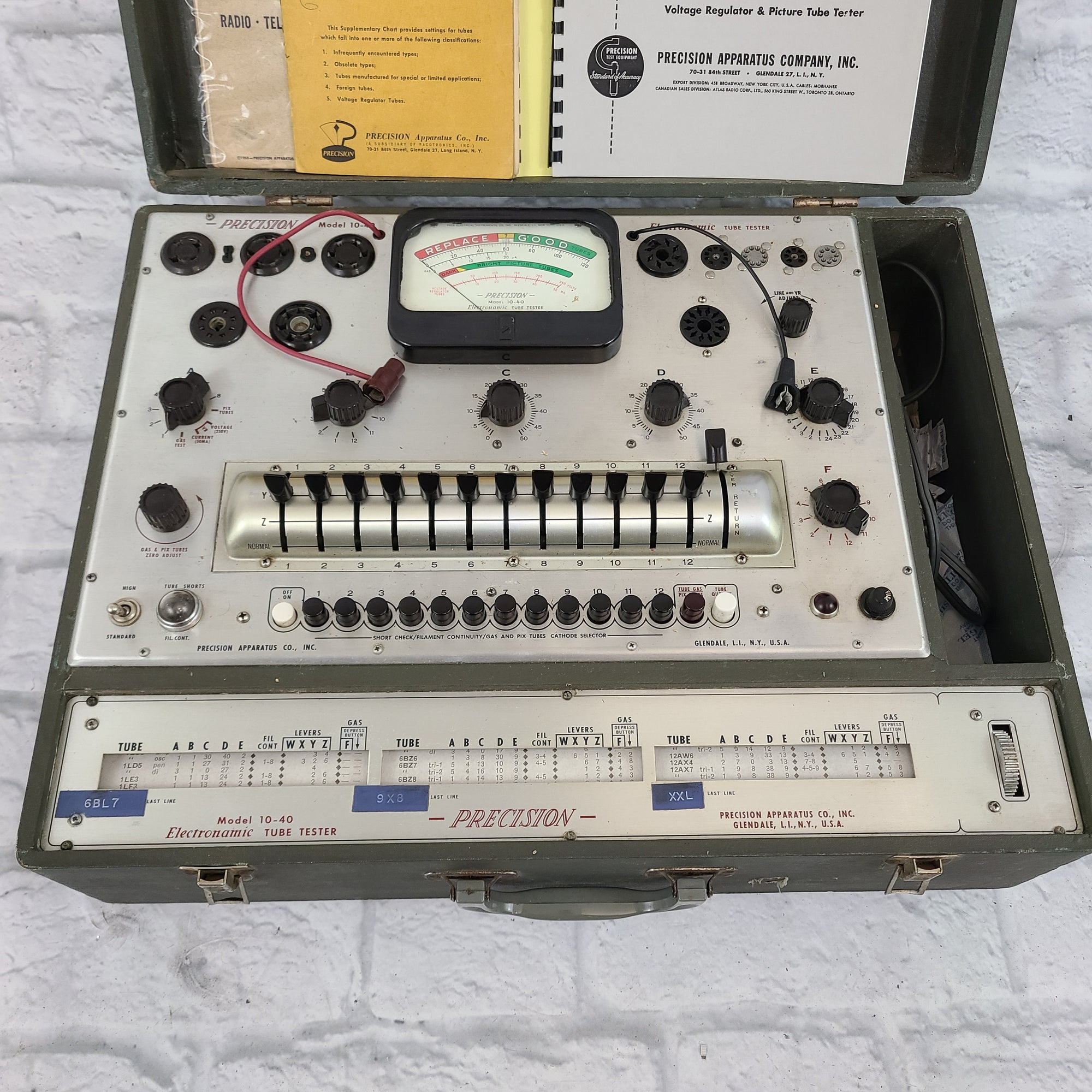 Precision Apparatus Company PACO Electronamic 10-40 Tube Precision Apparatus Company PACO Electronamic 10-40 Tube