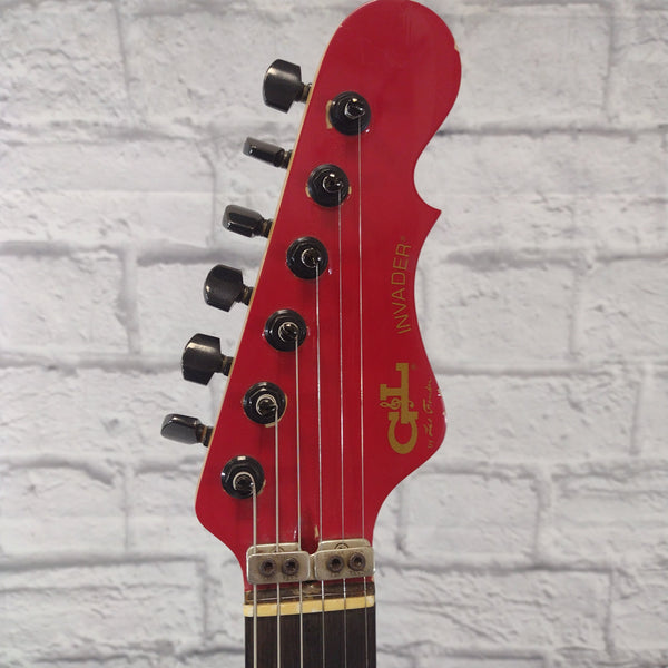 Vintage G&L Invader Electric Guitar with Kahler - Red - Evolution Music