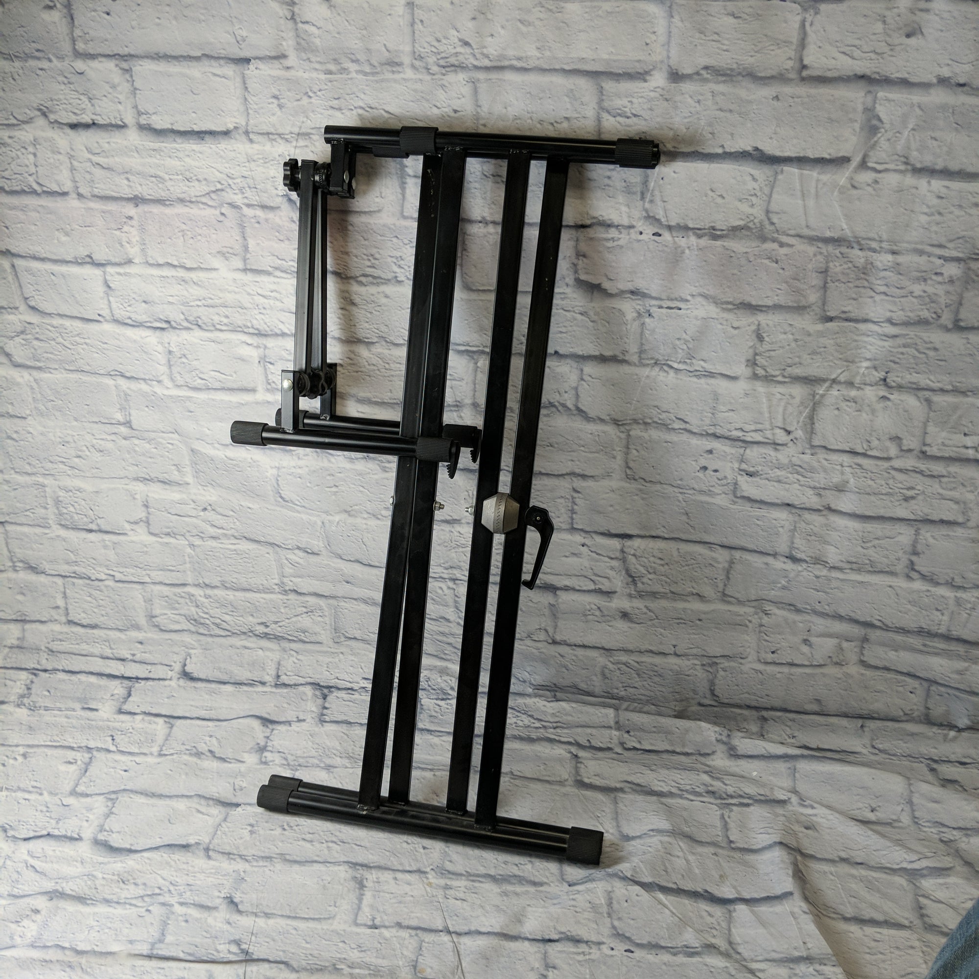 Pyle Pro PKS60 Two Tier Double X Braced Heavy-Duty DJ Coffin / Keyboar ...