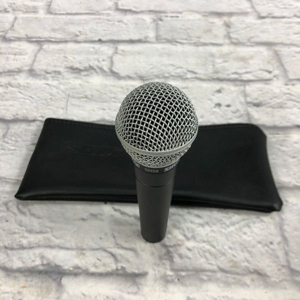 Shure SM58 Dynamic Microphone with Soft Carrying Bag - Evolution Music