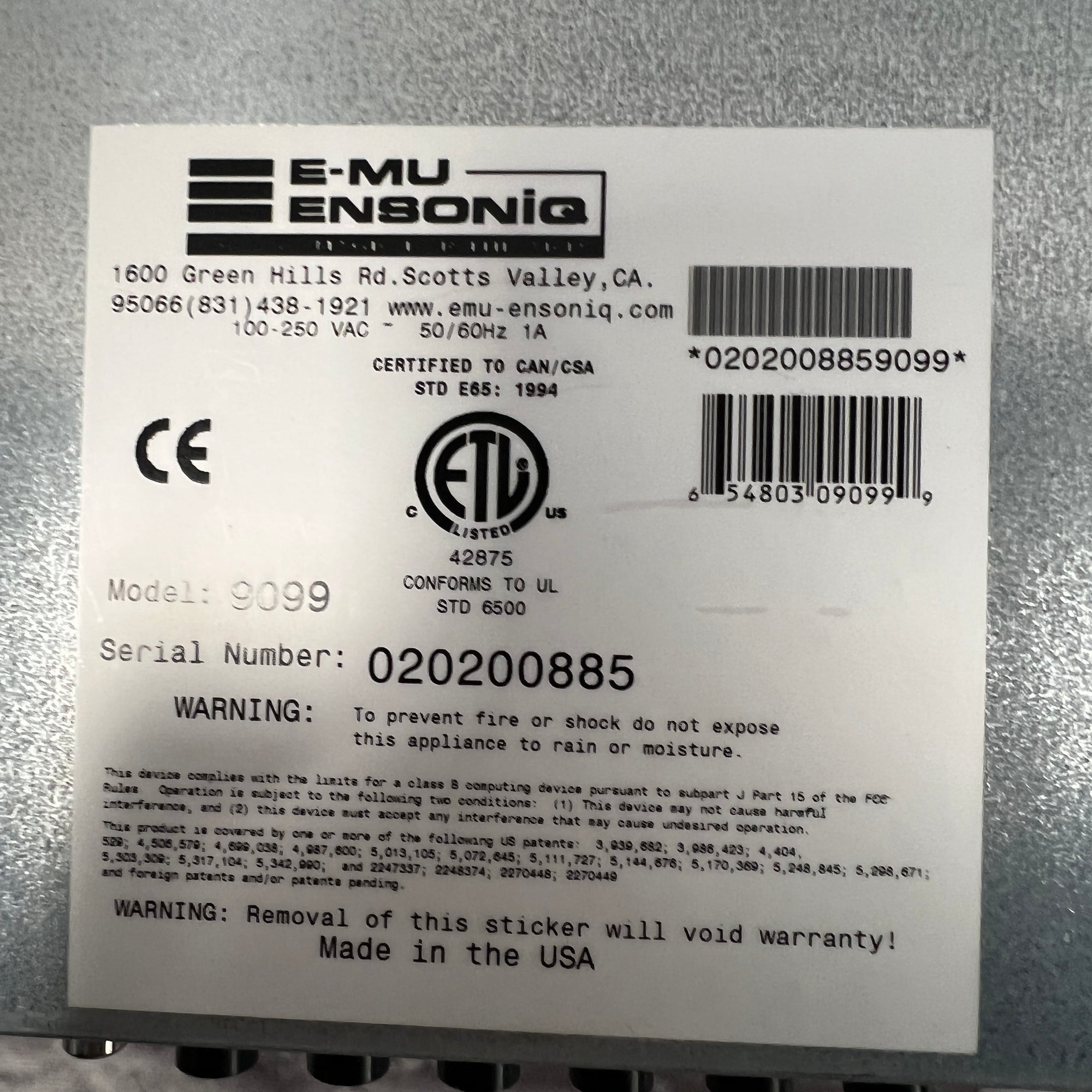 E-Mu Orbit 3 Rack Synth - Evolution Music