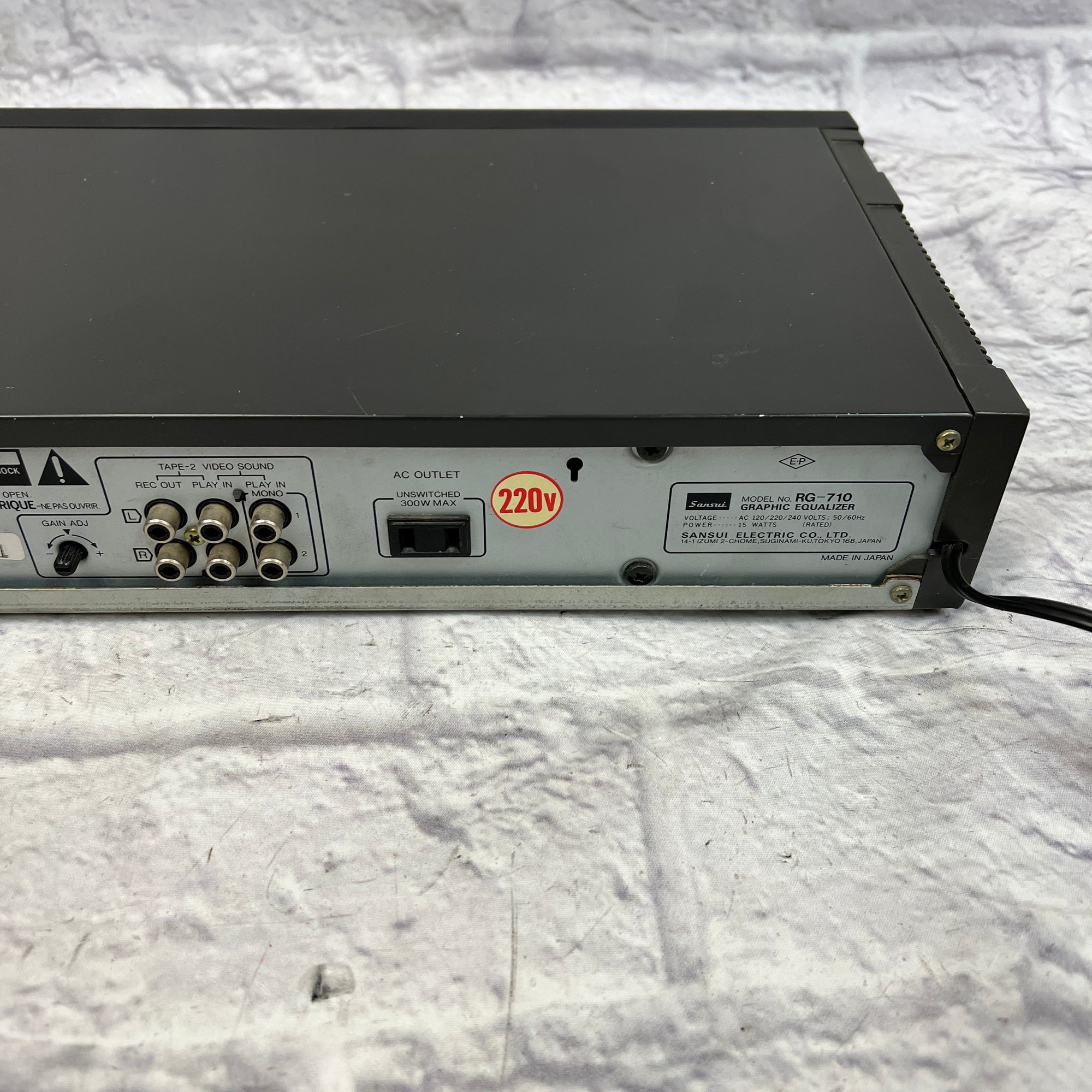 Sansui RG-710 Rack EQ - Evolution Music