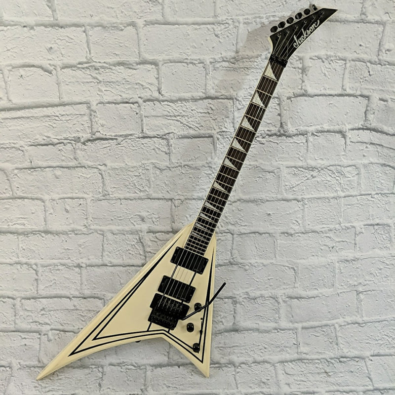 Jackson RRXMG X Series Rhoads - Snow White with Black Pinstripe ...