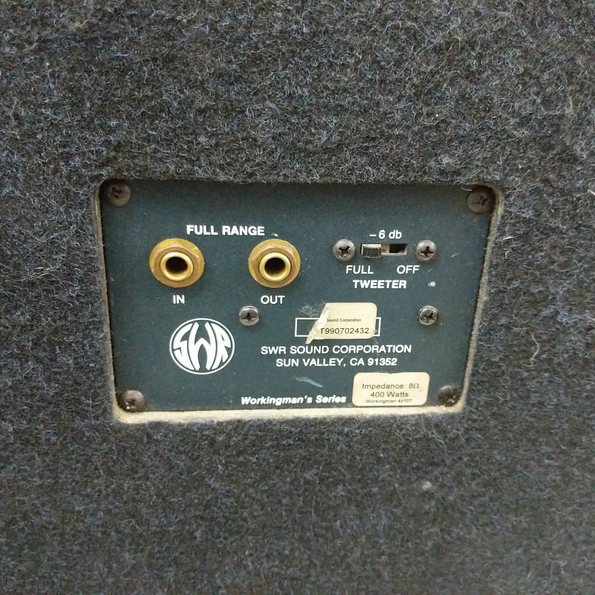 SWR Working Man 4X10T Bass Cabinet - Evolution Music