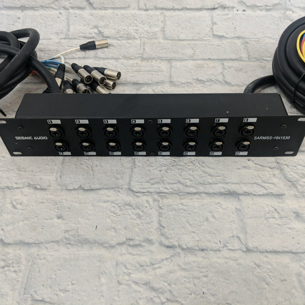 Seismic Audio - SARMSS-16x1530 - 16 Channel XLR TRS Combo Splitter Sna ...