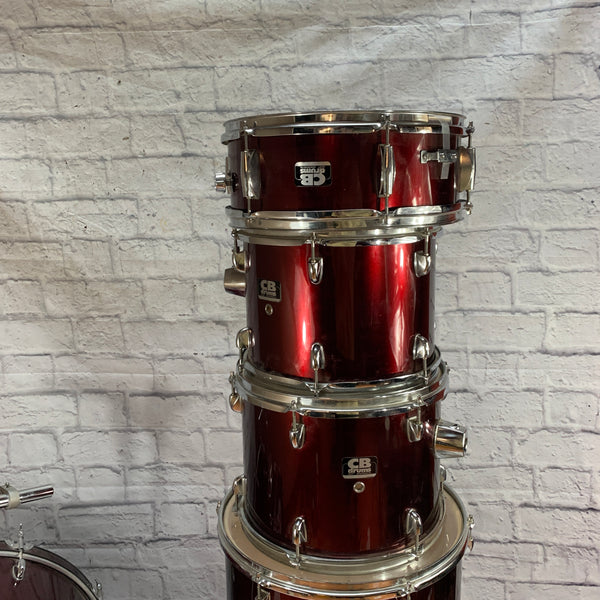 CB Percussion 5pc Drum Set Deep Red - Evolution Music
