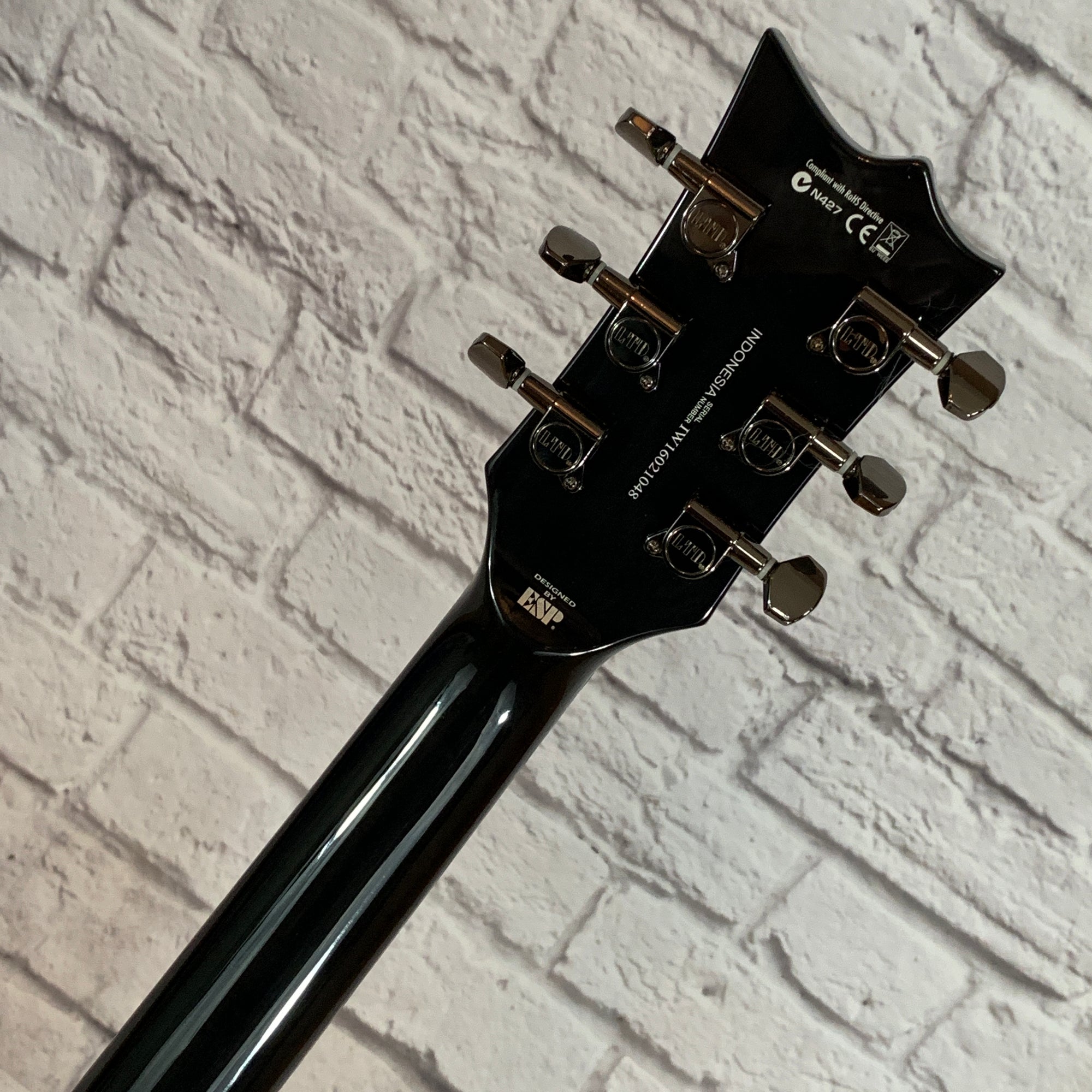 ** LTD Viper 100 FMSTBLK Electric Guitar Black Stain - Evolution Music