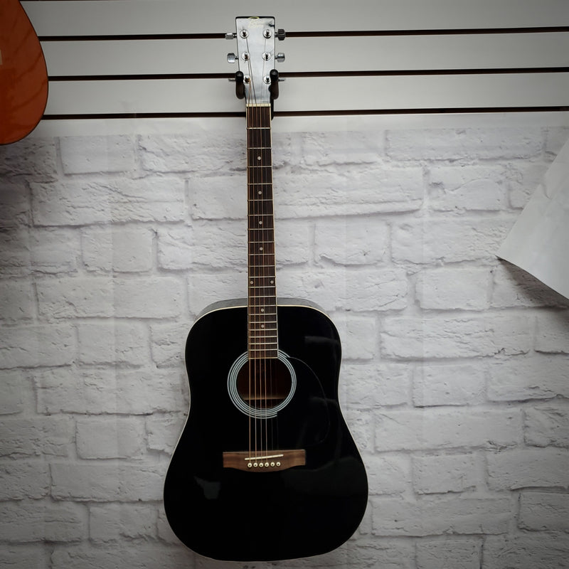 Rogue RA-100D Acoustic Guitar Black - Evolution Music