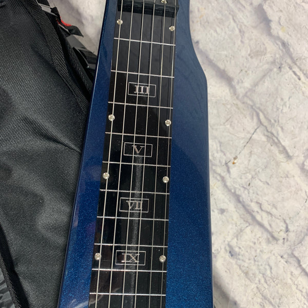 Rogue RLS-1 Lap Steel Metallic Blue w/ Bag & Legs - Evolution Music
