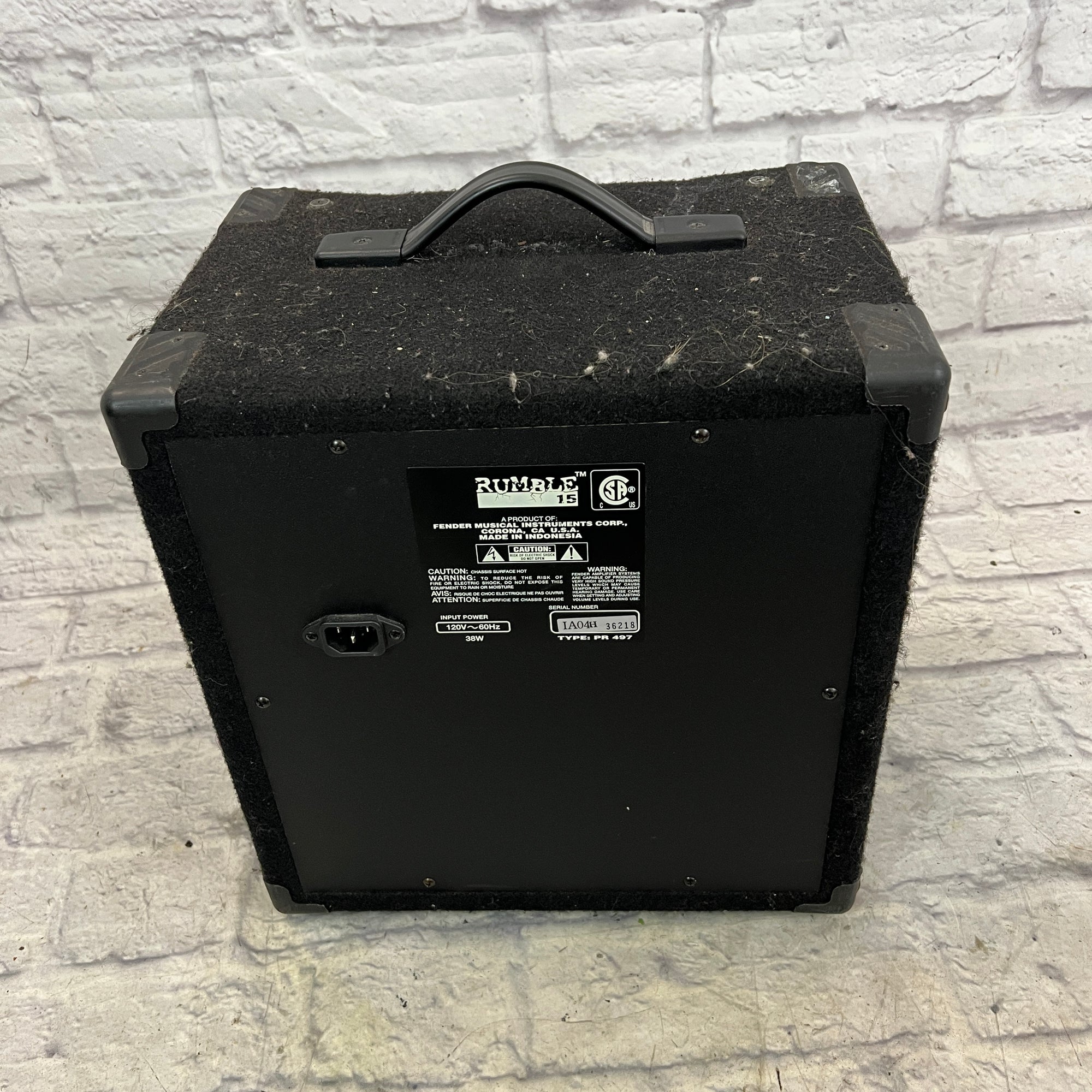 Fender Rumble 15 Bass Guitar Combo Amp - Evolution Music