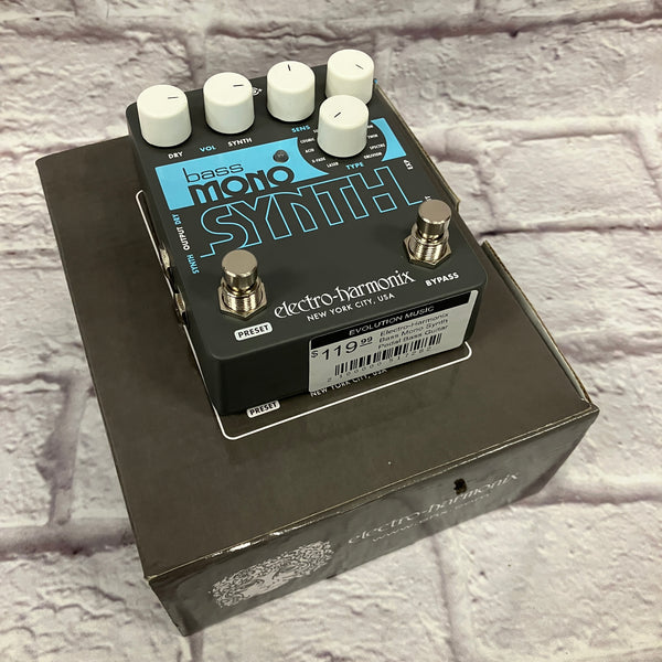 Electro-Harmonix Bass Mono Synth Pedal Bass Guitar Pedal - Evolution Music