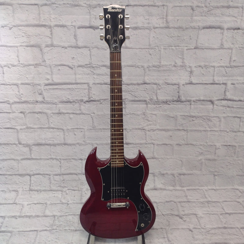 Maestro SG Electric Guitar - As Is Sharp Frets - Evolution Music