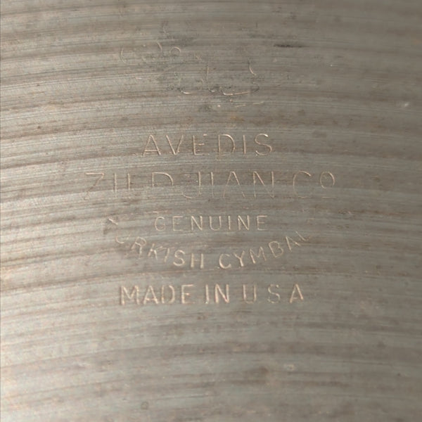 Vintage 1970s Zildjian Avedis 17" Crash Cymbal Hollow Logo - Evolution ...