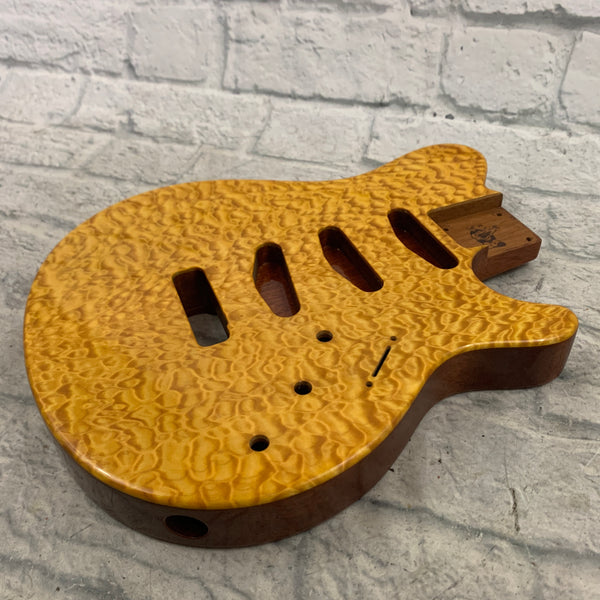 1990s Warmoth EVH Velocity Body - AAA Quilted Maple Figured Top over 1 ...