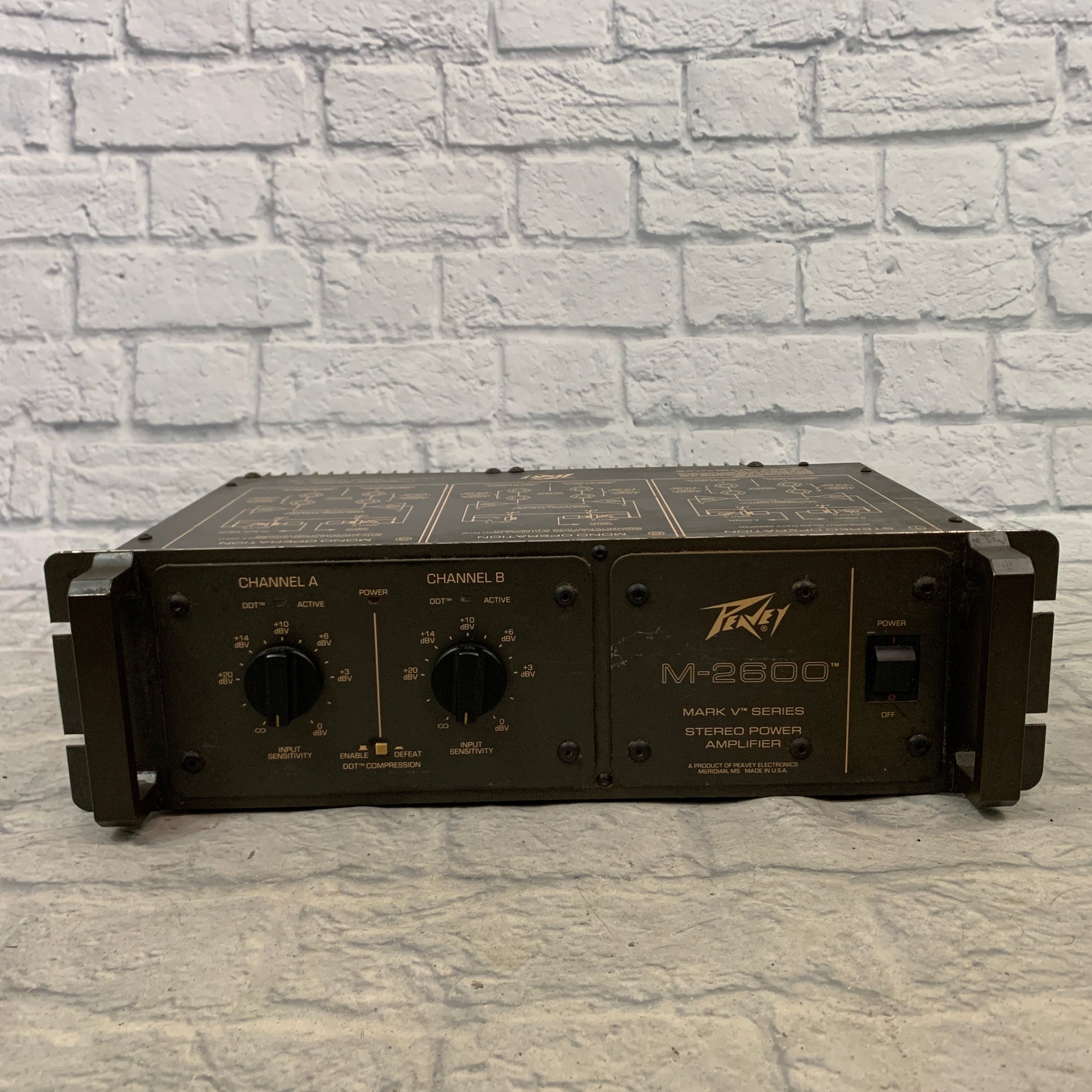 Peavey M-2600 Mark V Series 88 Stereo Power Amp - Evolution Music