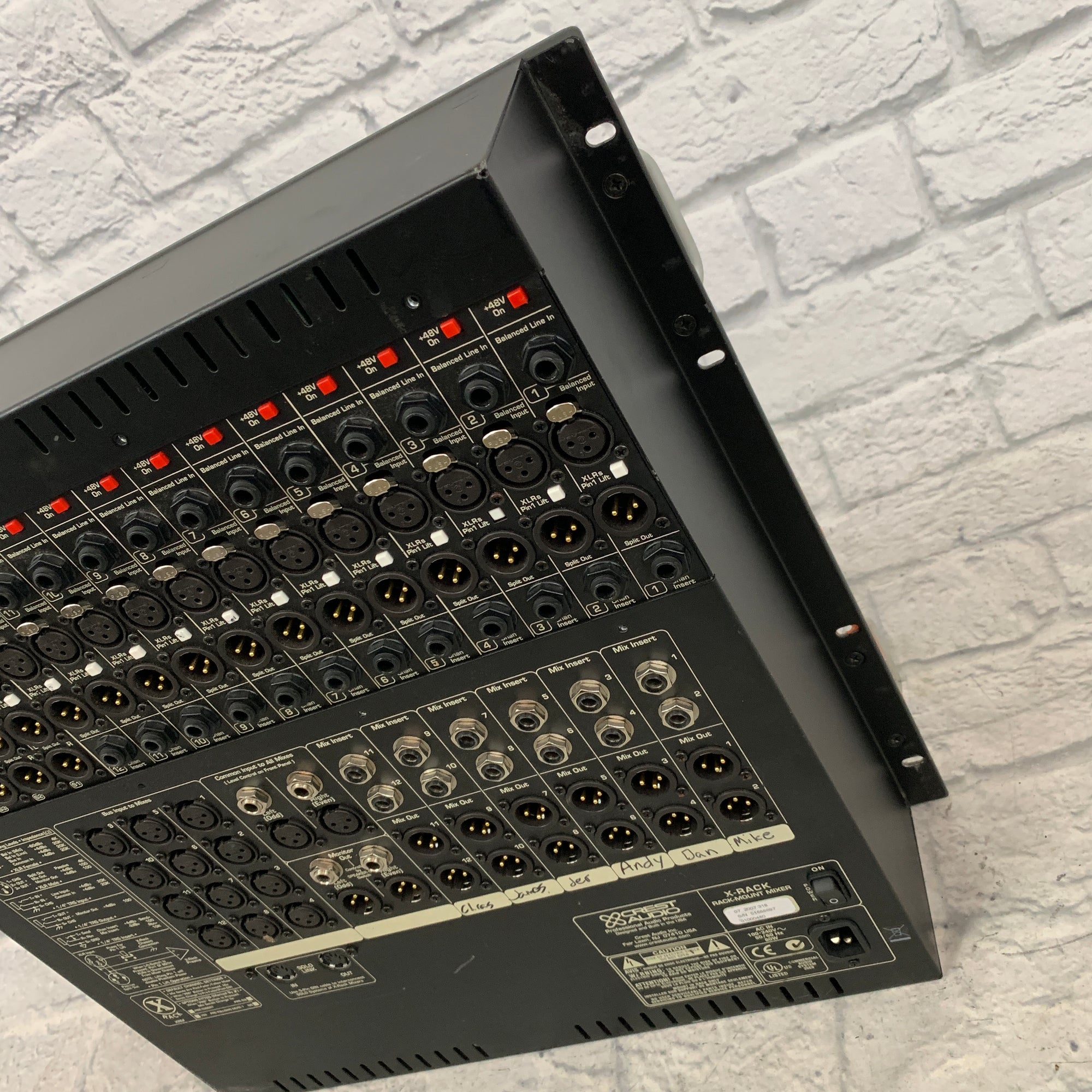 Crest Audio X-Rack 20 Channel Rackmount Mixer Excellent for In Ears ...
