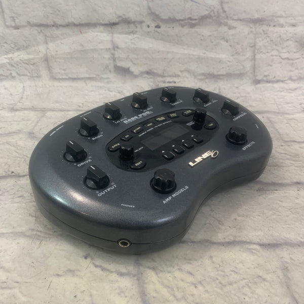 Line 6 Bass POD xt Multi-Effect and Amp Modeler 2000s - Black w/ Power ...