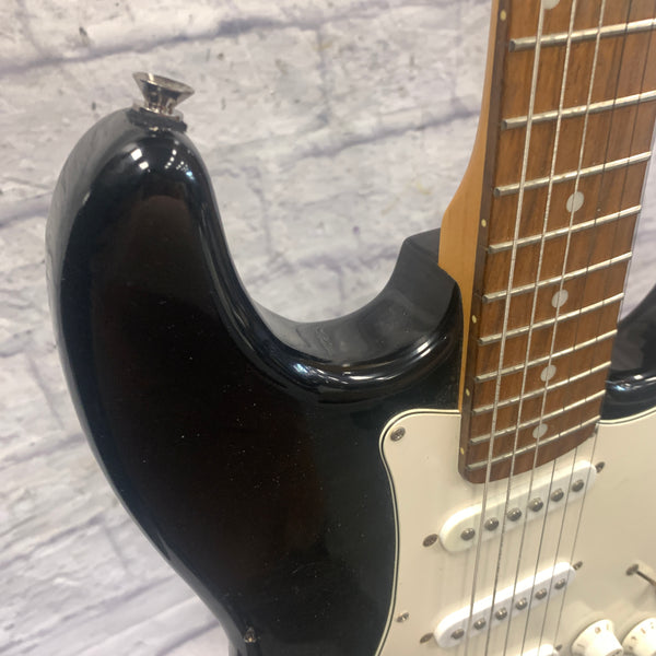 Austin Black Strat Style Electric Guitar - Evolution Music