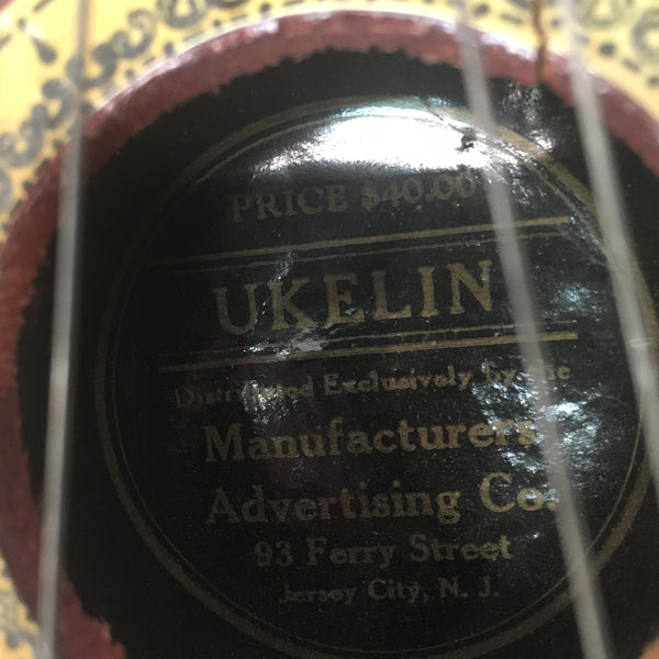 1920s Ukelin Manufactures Advertising Co. Two Hole Ukelin - Evolution Music