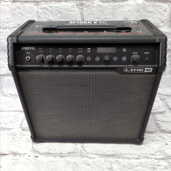 Line 6 Spider V 60 MkII 60-Watt 1x10" Digital Modeling Guitar Combo ...