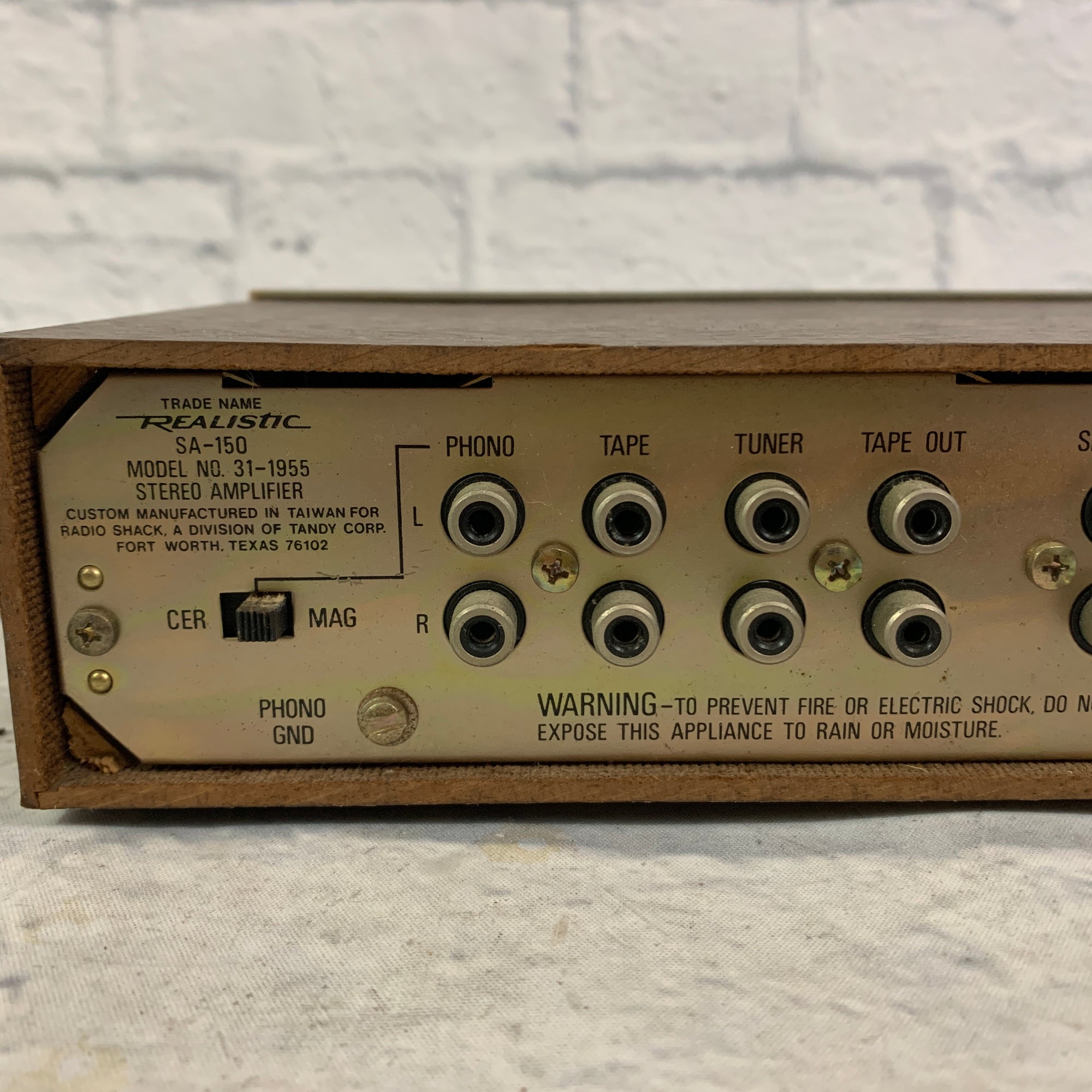 Realistic SA 150 Integrated Stereo Amplifier - Evolution Music