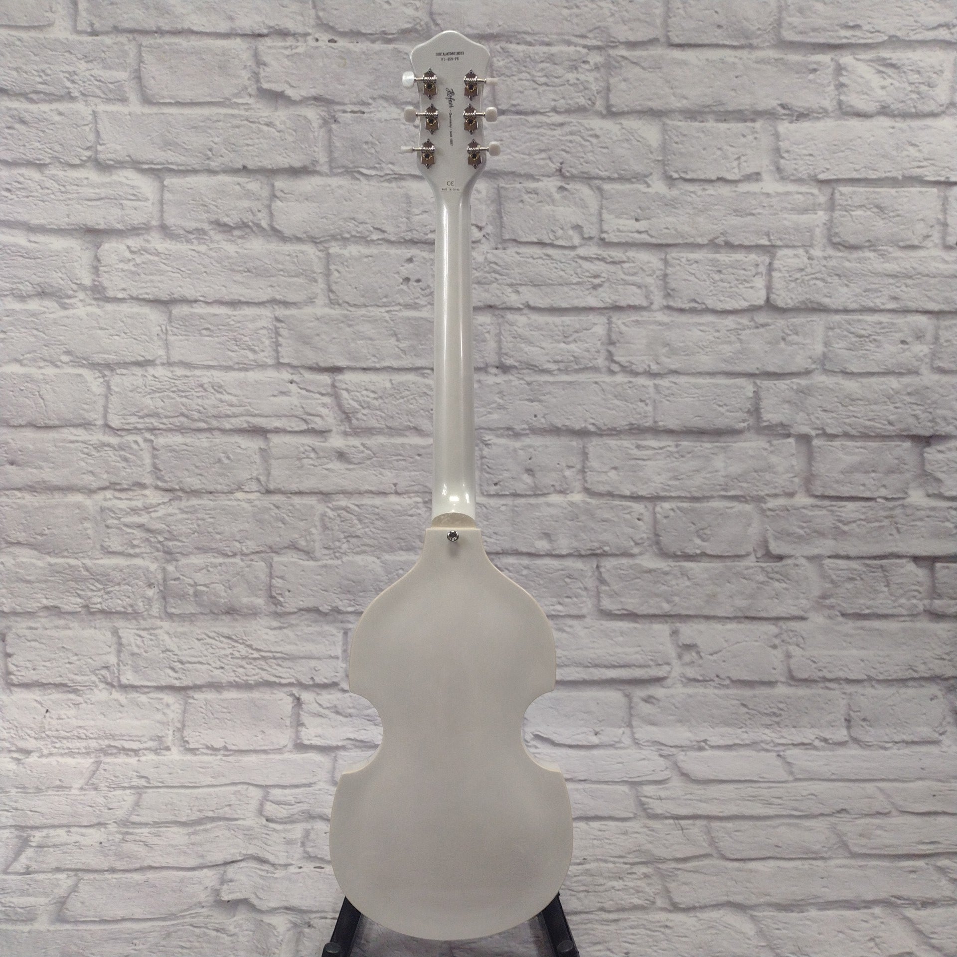 Hofner Ignition Violin HI-459-PE-PW Electric Guitar - Evolution Music
