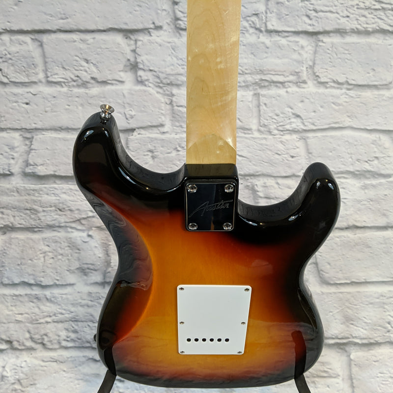 Austin AST100 Tobacco Sunburst Strat Style Left Handed Electric Guitar ...