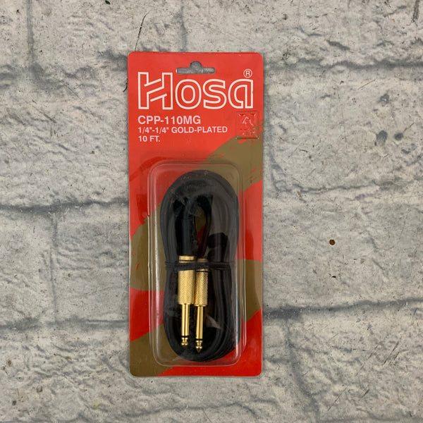 Hosa CPP-110MG 1/4" Cable with Gold-Plated Connectors 10ft - Evolution ...