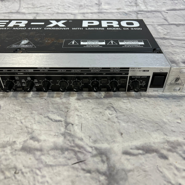 Behringer CX3400 Super X Pro Rack Crossover - Evolution Music