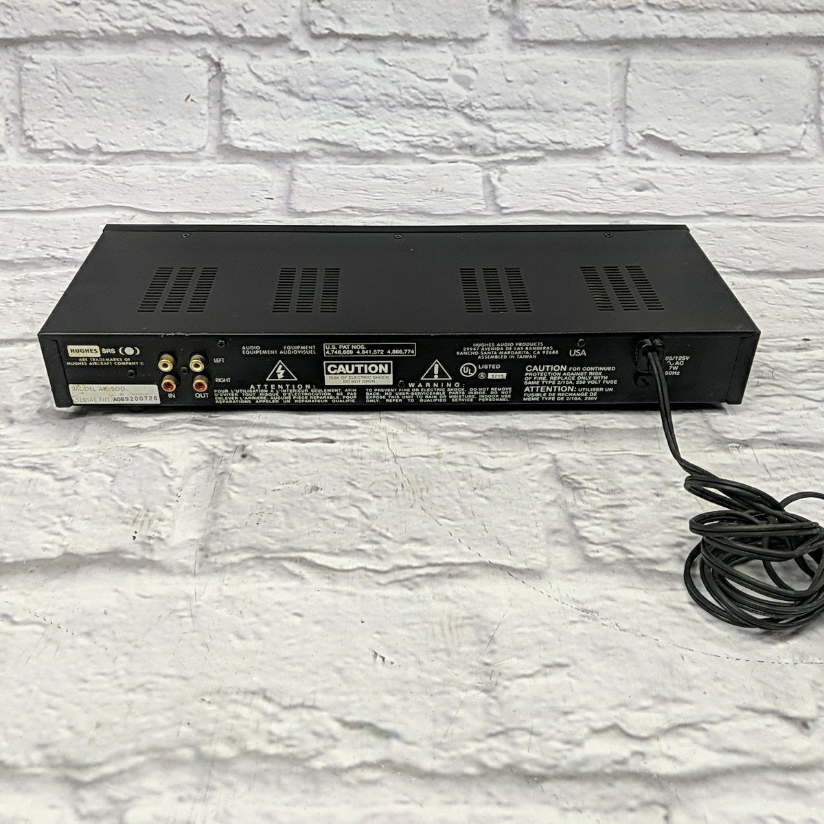 Vintage Hughes SRS Sound Retrieval System AK-500 EK4 - Evolution Music