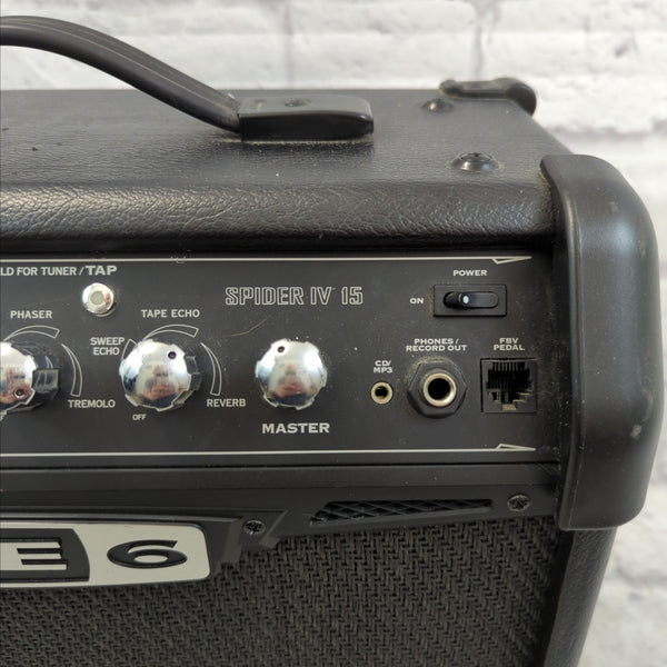 Line 6 Spider 15 IV Guitar Combo Amp - Evolution Music