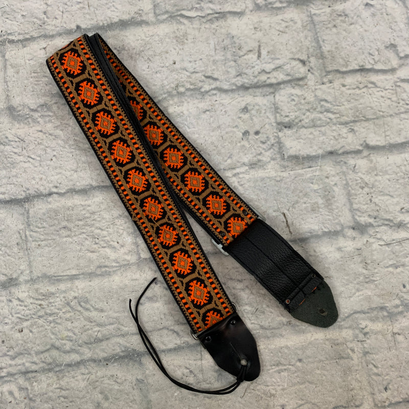 ACE Products Ent. Orange Weave Guitar Strap - Evolution Music