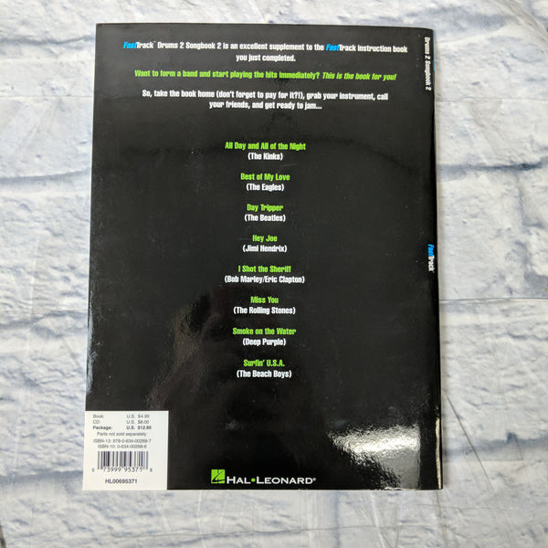 Fast Track: Drums 2 - Songbook Two. Sheet Music, Cd - Evolution Music