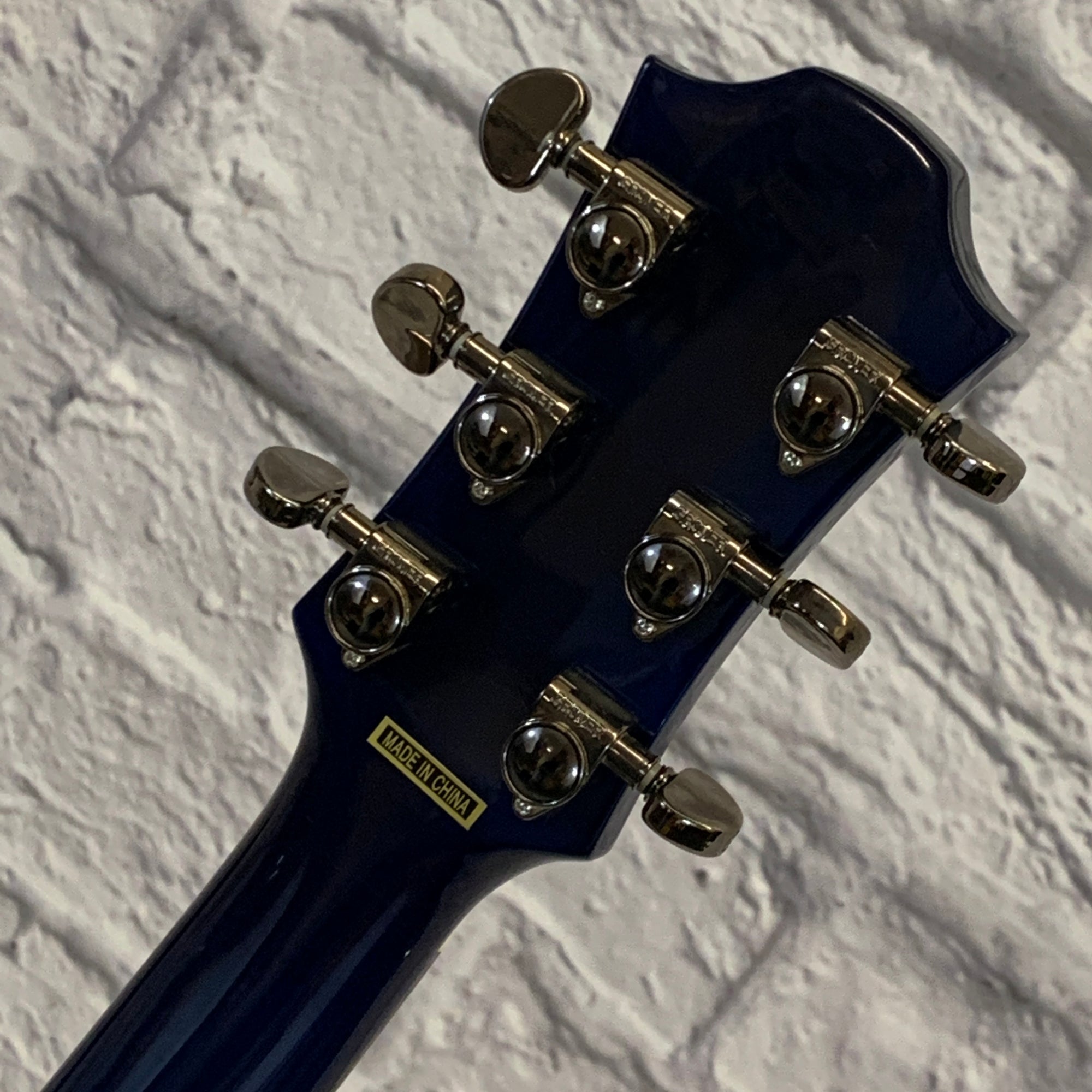 Hohner TB-2 Double Cutaway Electric Guitar Trans Blue - Evolution Music