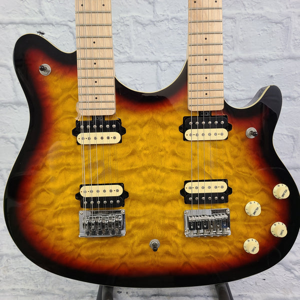 OLP / Music Man MM612 Double-Neck 12-String 6-String Solidbody Electri ...