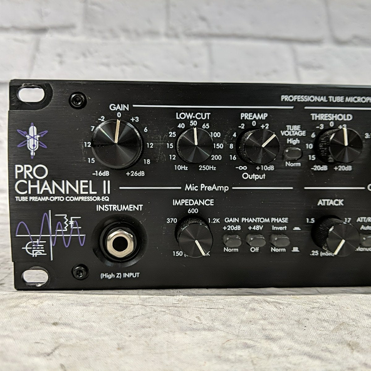 Art Pro Channel II - Tube Microphone Preamp DI Parametric Equalizer an ...