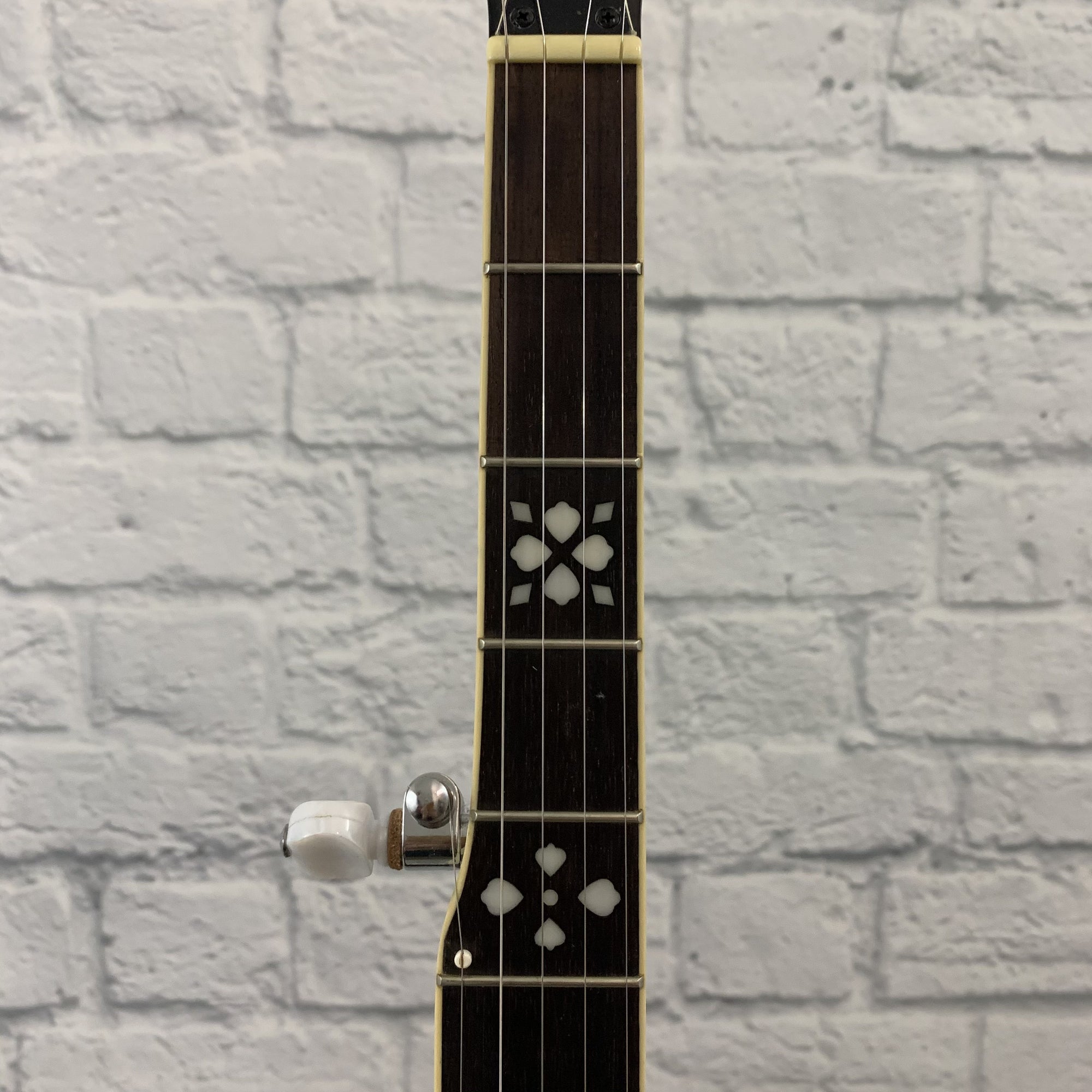 Fender FB-54 Banjo Mahogany Resonator Aluminum Tone Ring w/ TKL Hardsh ...