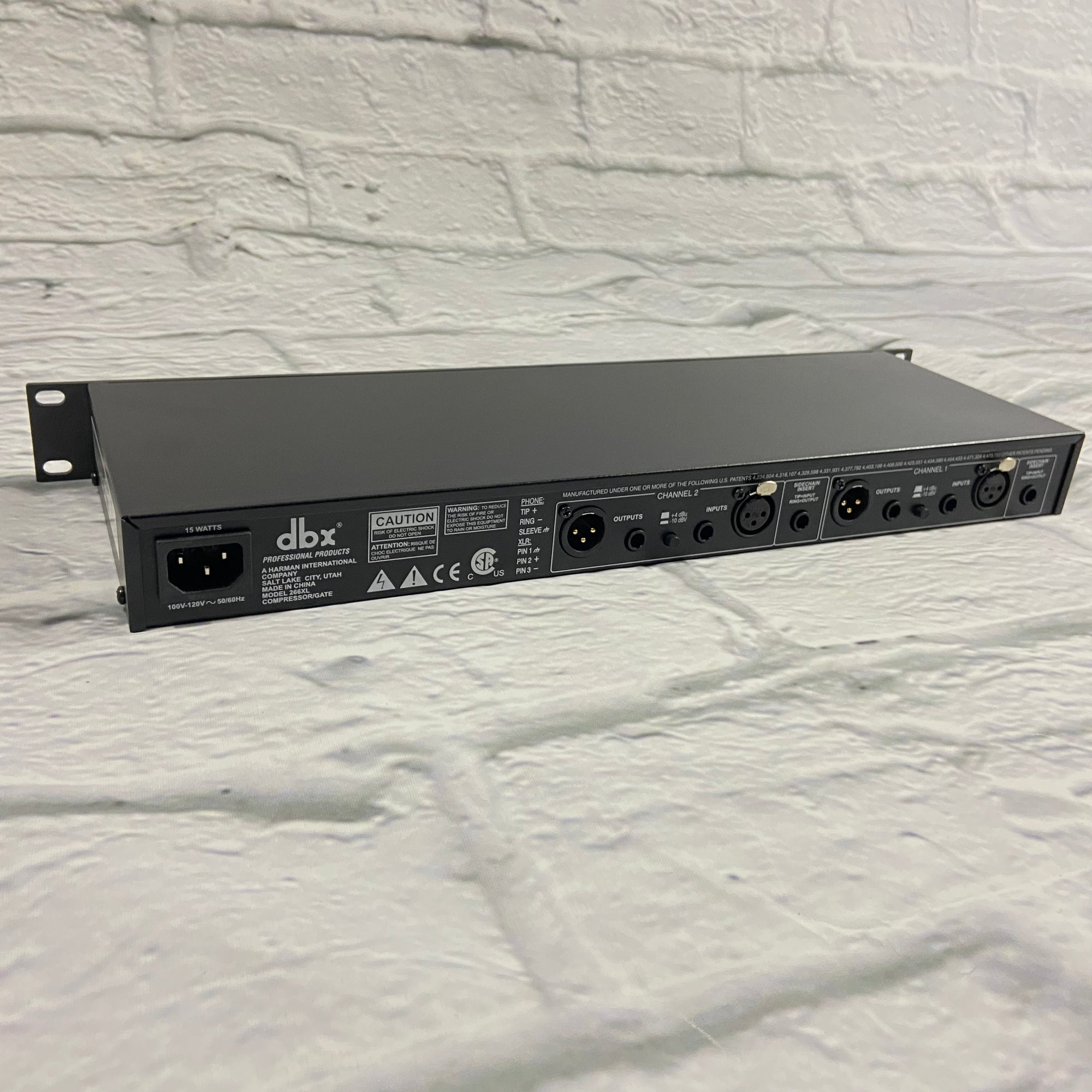 DBX 266XL 2 Channel Stereo Rack Compressor/Gate- New Old Stock! - Evolution Music