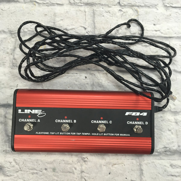 Line 6 FB4 4 Button Footswitch with cable - Evolution Music