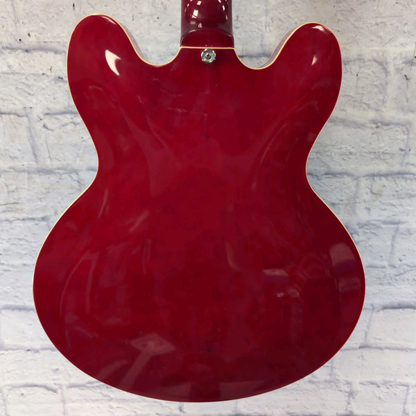 Grote Semi Hollow Guitar - Red - Evolution Music