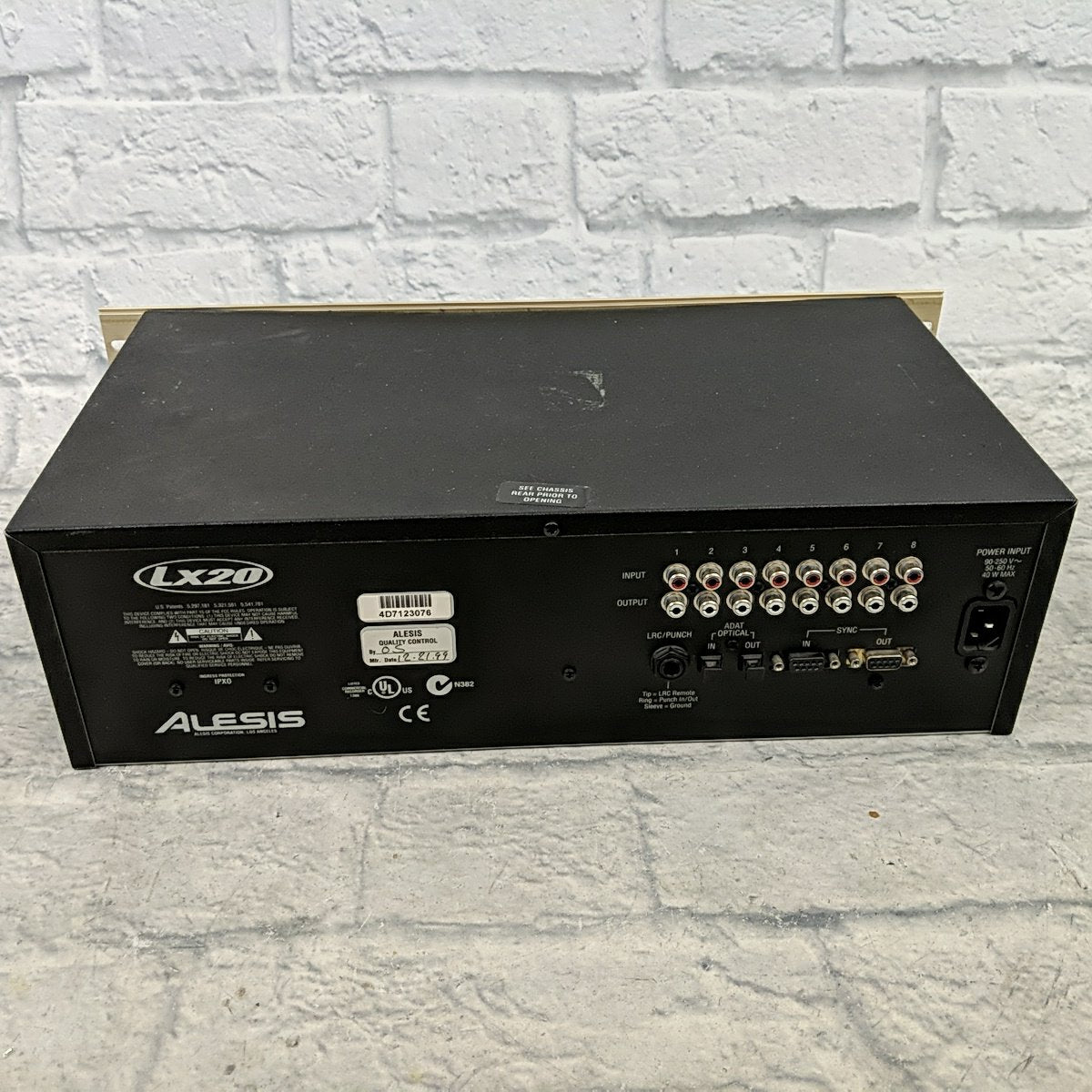 Alesis ADAT-LX20 Type II 20-Bit 8-Track Digital Audio Recorder w/extra ...