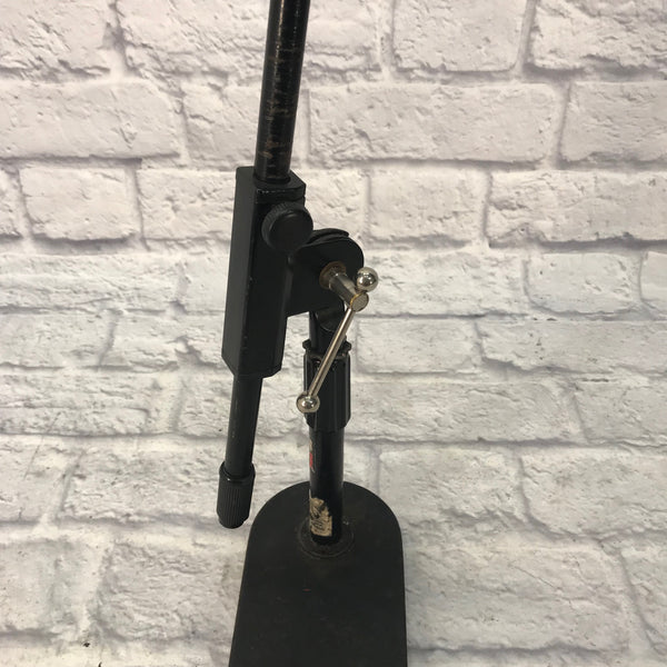 Short Boom Microphone Stand with Heavy Base - Evolution Music