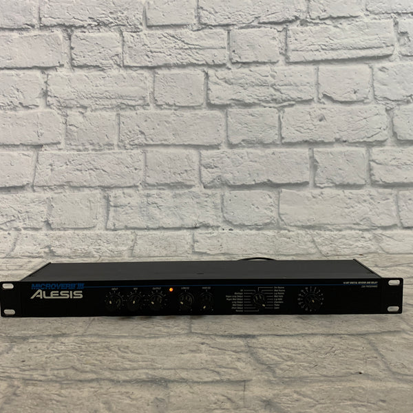 Alesis Microverb III Digital Reverb and Delay Rack Unit w/ Power Suppl ...